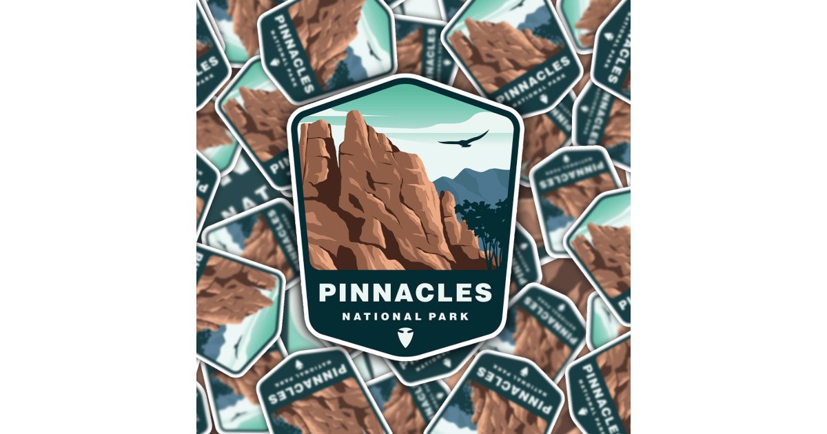 Pinnacles National Park | Die-Cut Sticker | Zazzle