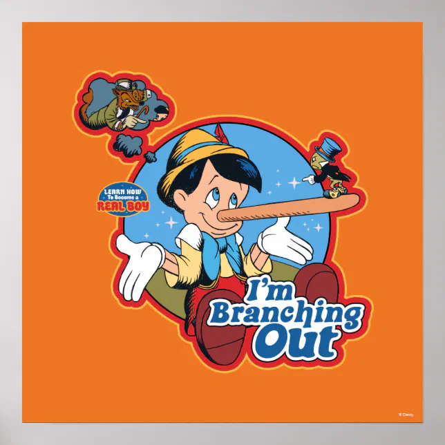 Pinocchio | I'm Branching Out Poster | Zazzle