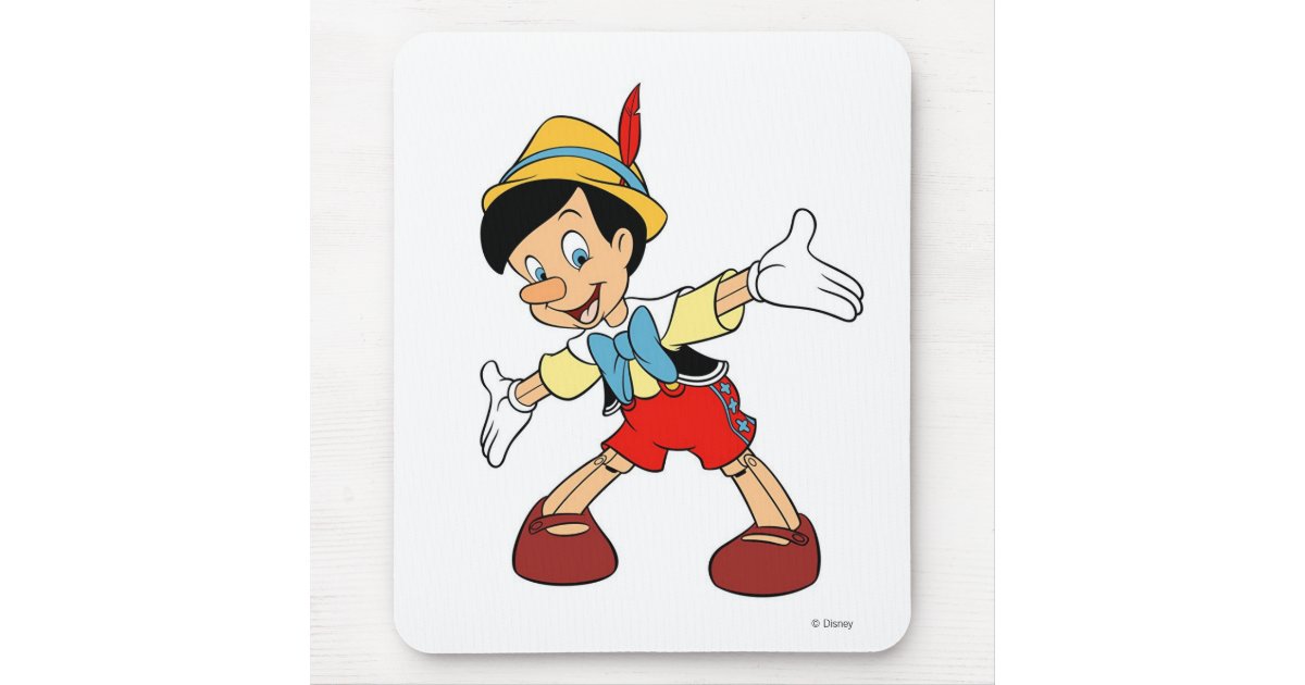 Pinocchio Pinocchio smiling Disney Mouse Pad | Zazzle