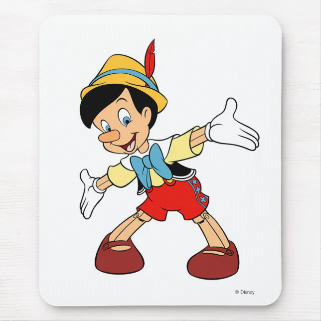 Pinocchio Pinocchio smiling Disney Mouse Pad | Zazzle