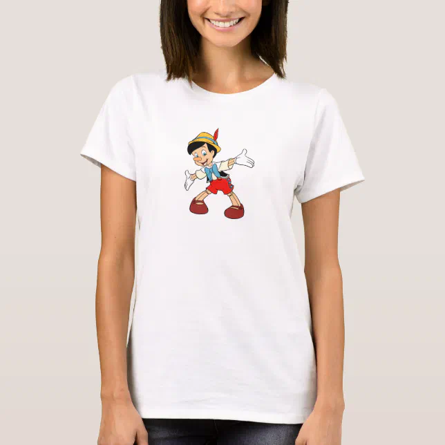 Pinocchio Pinocchio smiling Disney T-Shirt | Zazzle