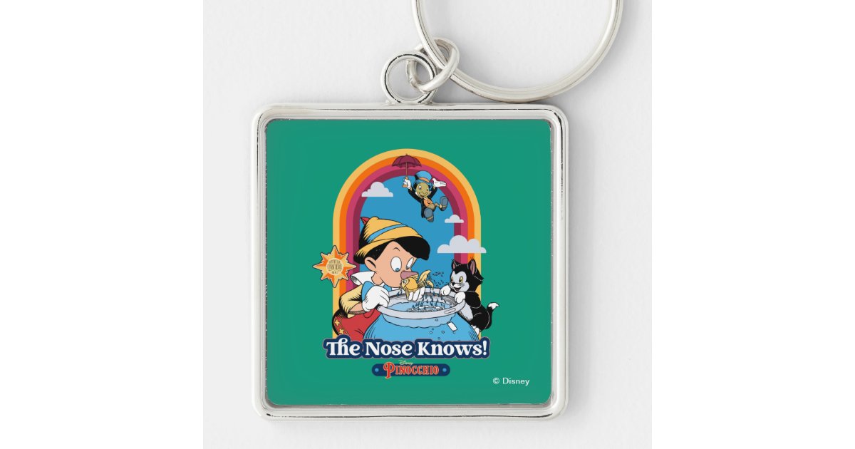 Pinocchio | The Nose Knows Keychain | Zazzle