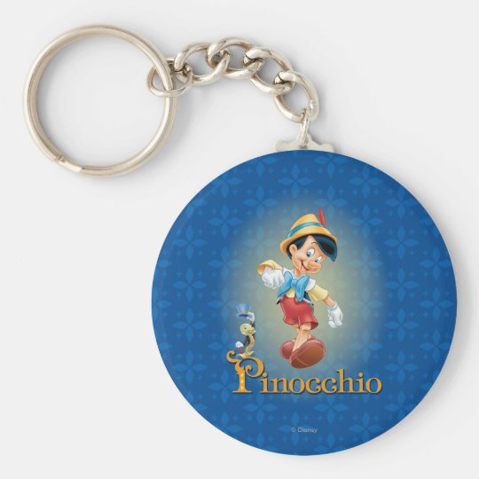 Pinocchio with Jiminy Cricket 2 Keychain | Zazzle.com