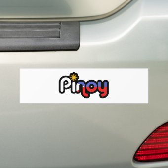 Pinoy Bumper Sticker | Zazzle