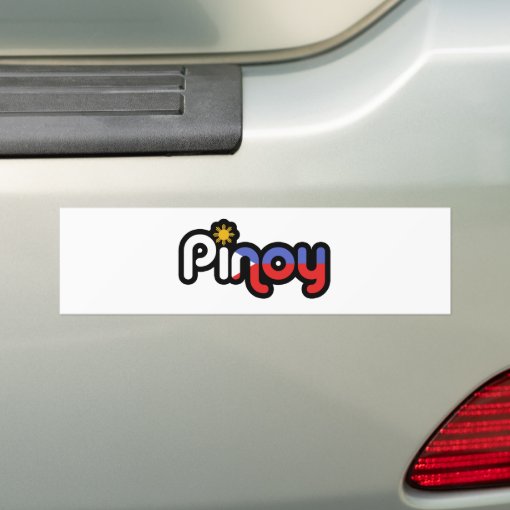 Pinoy Bumper Sticker | Zazzle