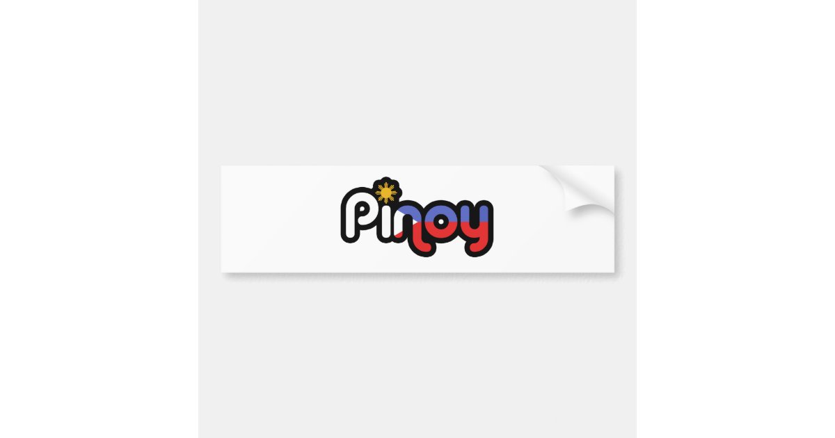 Pinoy Bumper Sticker | Zazzle