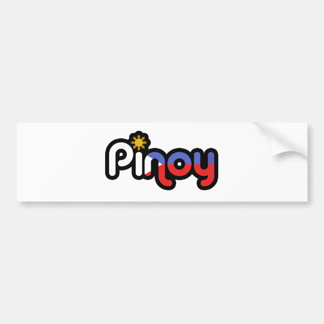 Pinoy Bumper Sticker | Zazzle