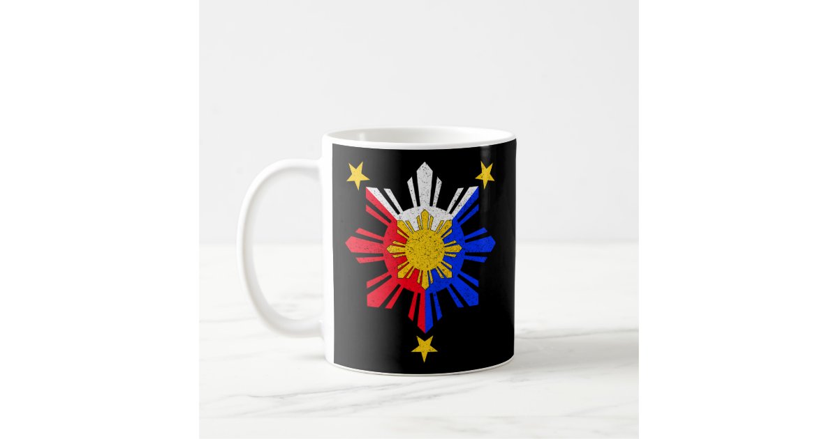 Pinoy Filipino Philippine Flag Sun Coffee Mug | Zazzle