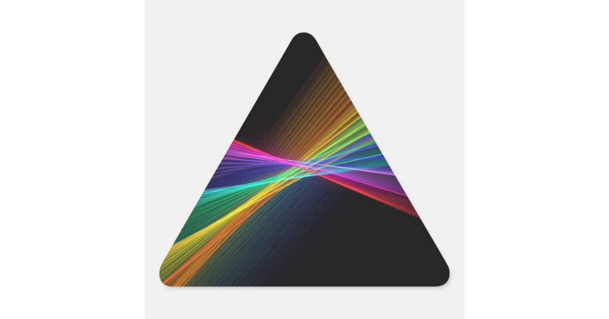 Pinpoint Rainbow Gay Pride LGBT Triangle Sticker | Zazzle