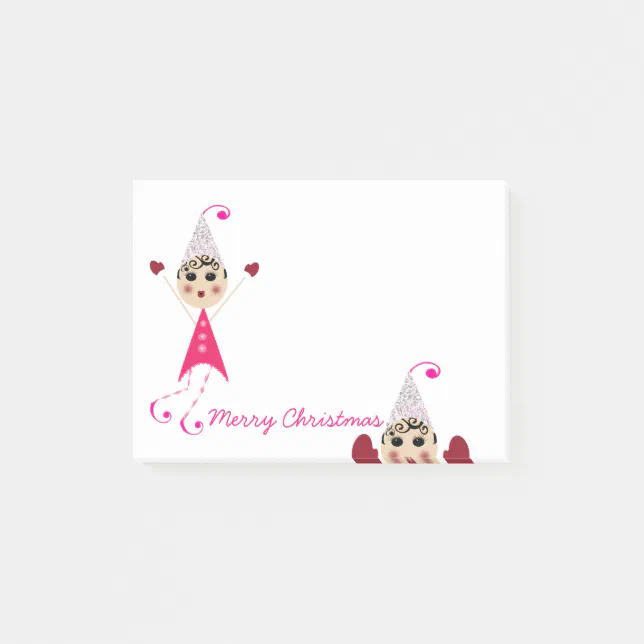 PinQshue Elves Merry Christmas Post-its Post-it Notes | Zazzle