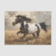 Pinto Horse Running Oil Painting Decoupage Tissue Paper | Zazzle