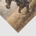 Pinto Horse Running Oil Painting Decoupage Tissue Paper | Zazzle