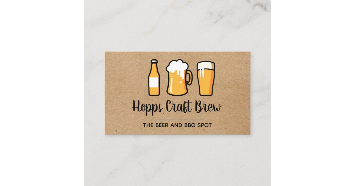Pints of Beers Business Card | Zazzle