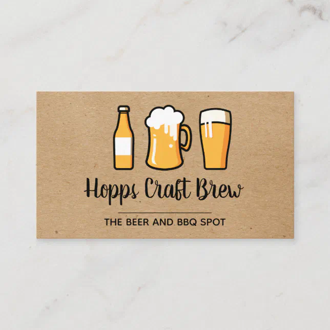 Pints of Beers Business Card | Zazzle