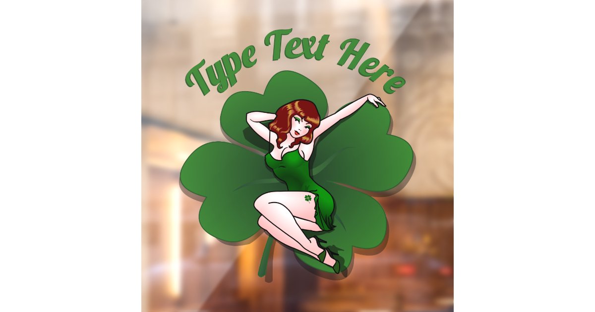 Pinup Girl Decals Custom 50s Pinup Window Decal | Zazzle