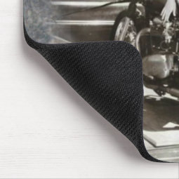 PINUP GIRL ON MOTORCYCLE. MOUSE PAD | Zazzle