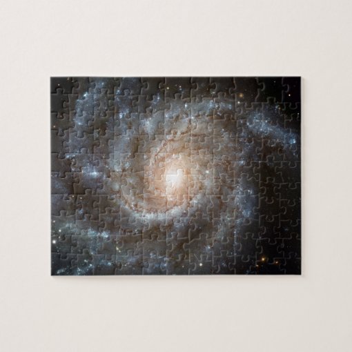 Pinwheel galaxy Hubble Telescope Outer Space Photo Jigsaw Puzzle | Zazzle