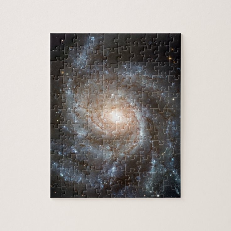 Pinwheel galaxy Hubble Telescope Outer Space Photo Jigsaw Puzzle | Zazzle