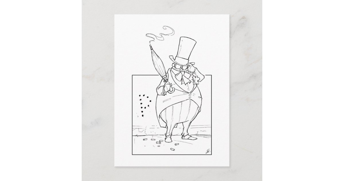 Pip Penguin Postcard | Zazzle