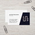Pipe Layer Fitter Plumber Plumbing Business Card | Zazzle
