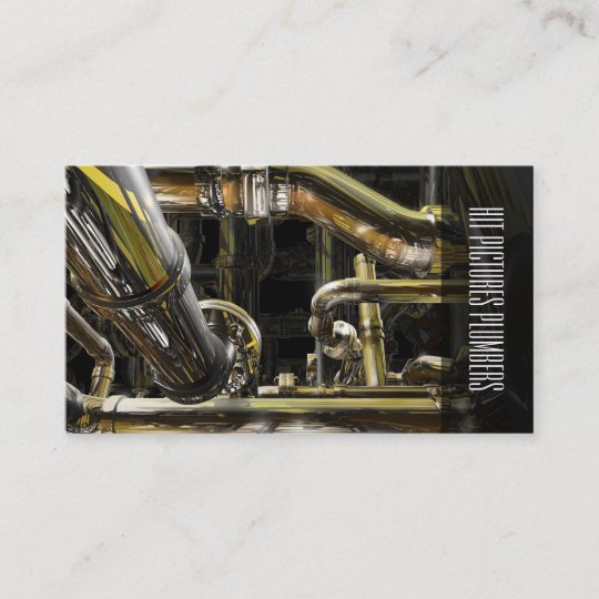 Pipe Network Plumber Contractor Construction Business Card | Zazzle.com
