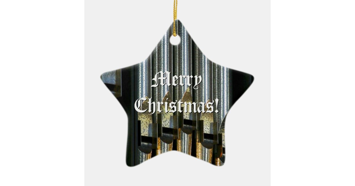 Pipe organ pipes Christmas ornament | Zazzle