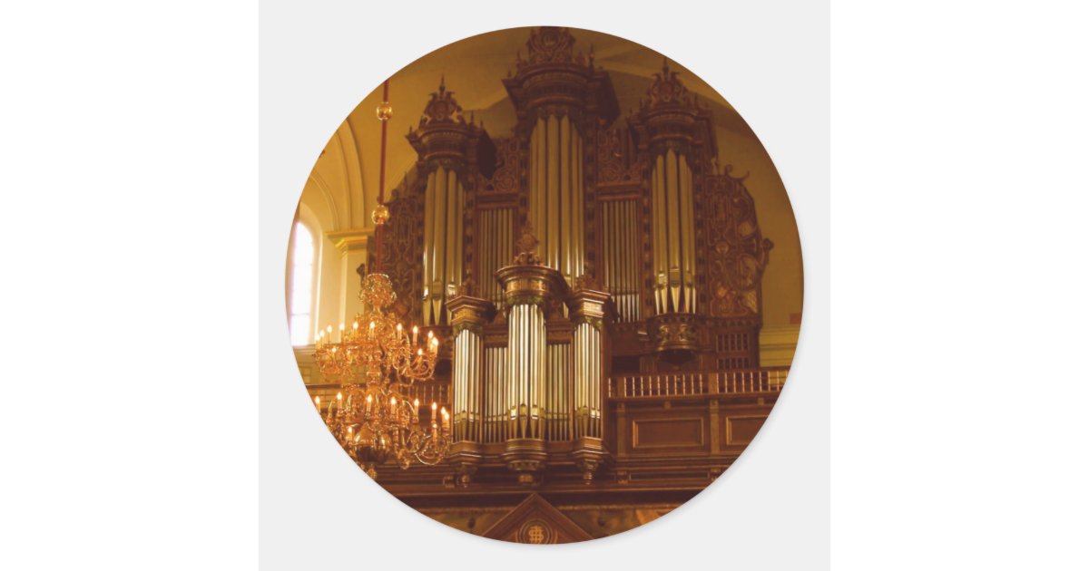 Pipe Organ sticker | Zazzle