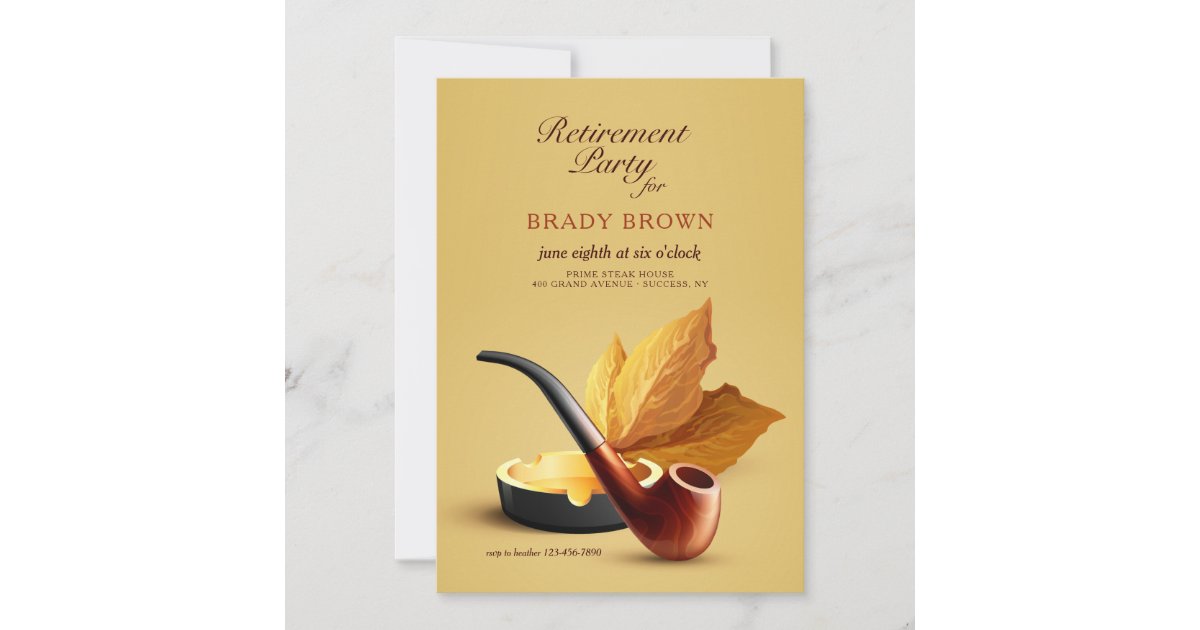 Pipe Tobacco Invitation | Zazzle