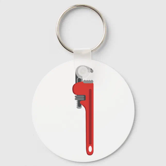 Pipe Wrench Keychain | Zazzle