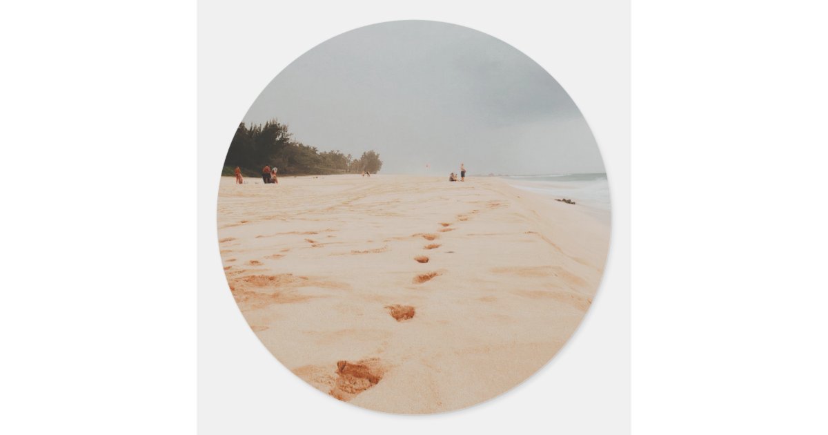 Pipeline Beach Classic Round Sticker | Zazzle