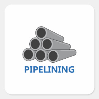 PIPELINING SQUARE STICKER