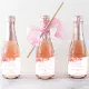 Piper Peony Floral Pop the Champagne Bridal Shower Sparkling Wine Label ...