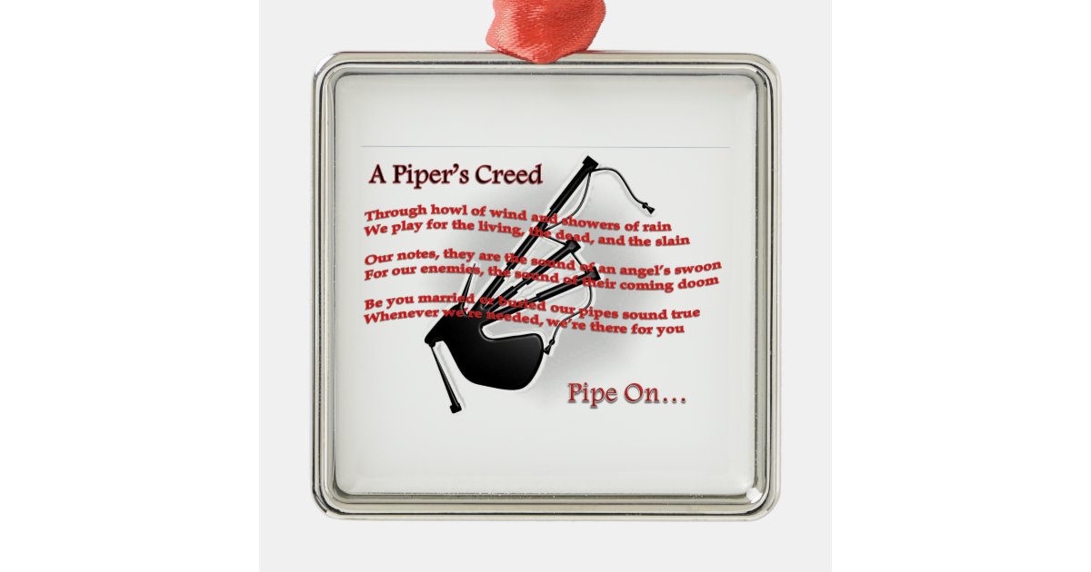 Piper's Creed Metal Ornament | Zazzle