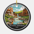 Pipestone National Monument Minnesota Circle Ceramic Ornament | Zazzle