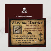 Pirate Ahoy Me Hearties! Party Invites | Zazzle
