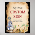 Pirate Birthday Party Table Sign | Zazzle