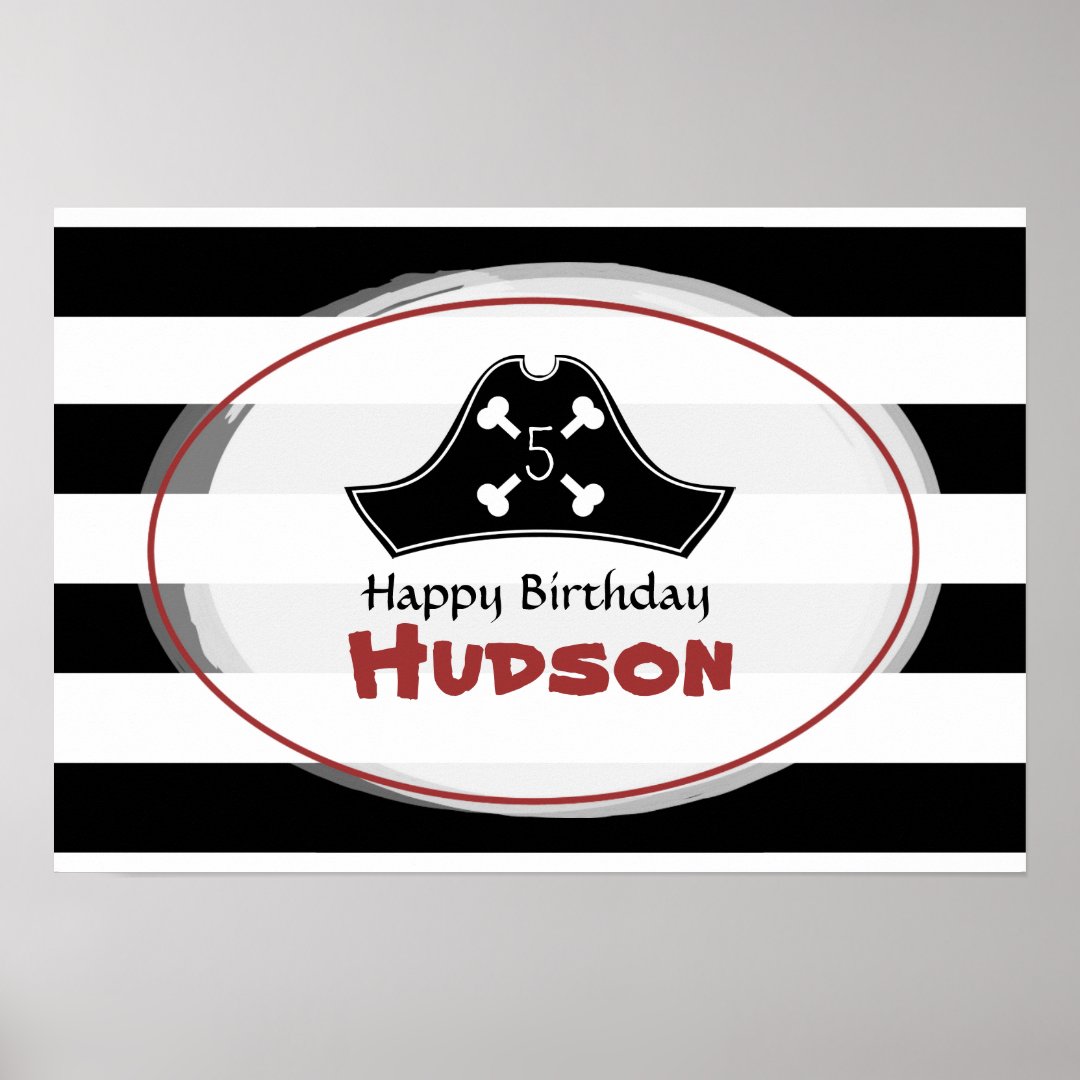 Pirate Birthday Poster | Zazzle