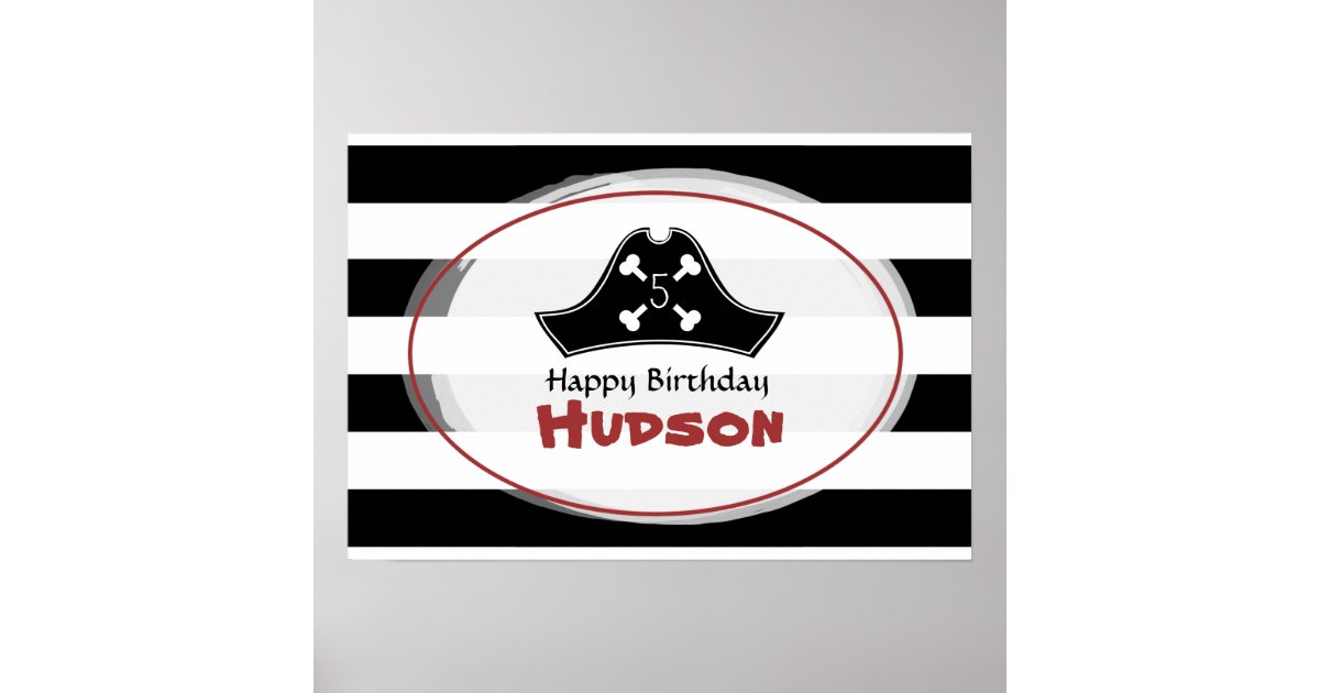 Pirate Birthday Poster | Zazzle