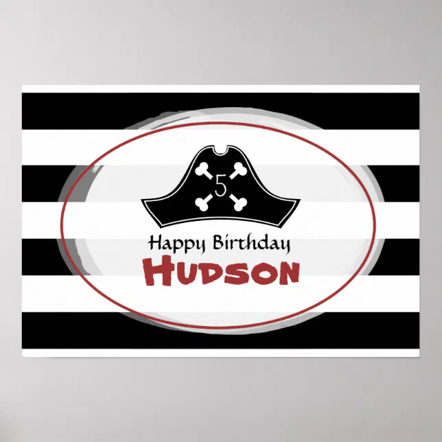 Pirate Birthday Poster | Zazzle