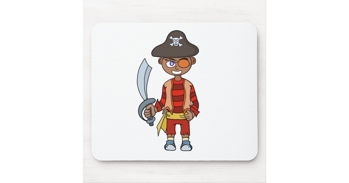 Pirate Boy Mouse Pad | Zazzle
