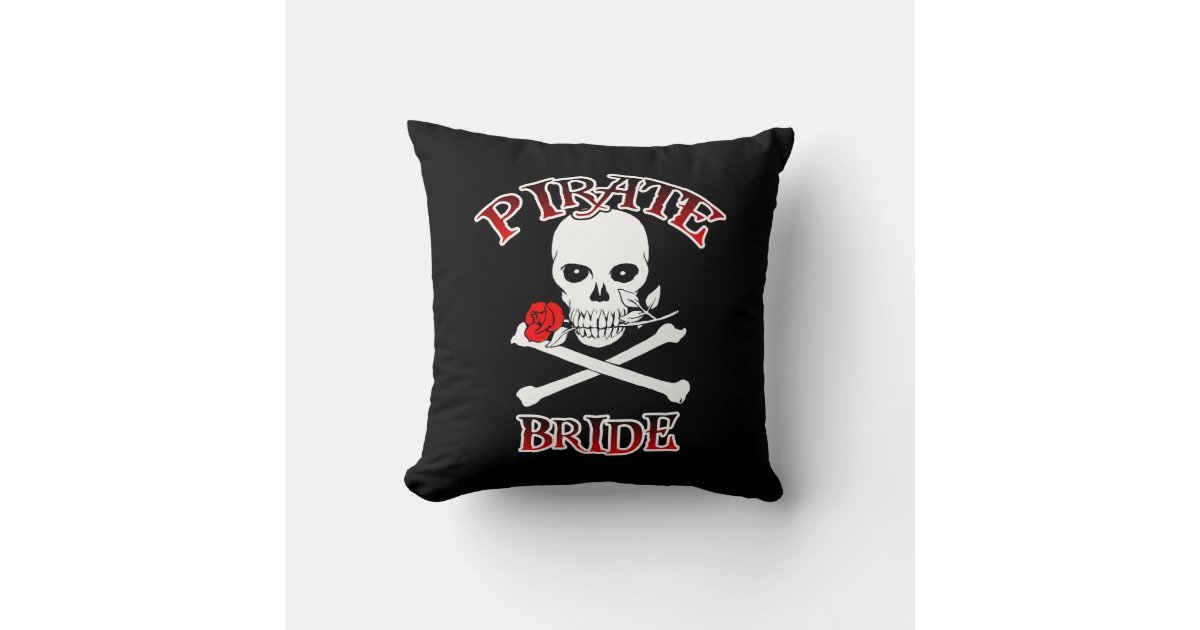 Pirate Bride Pillow | Zazzle