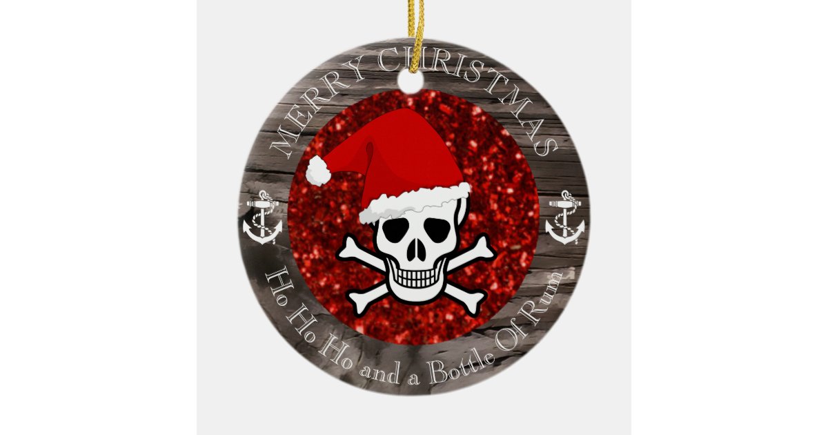 Pirate Christmas Ceramic Ornament | Zazzle