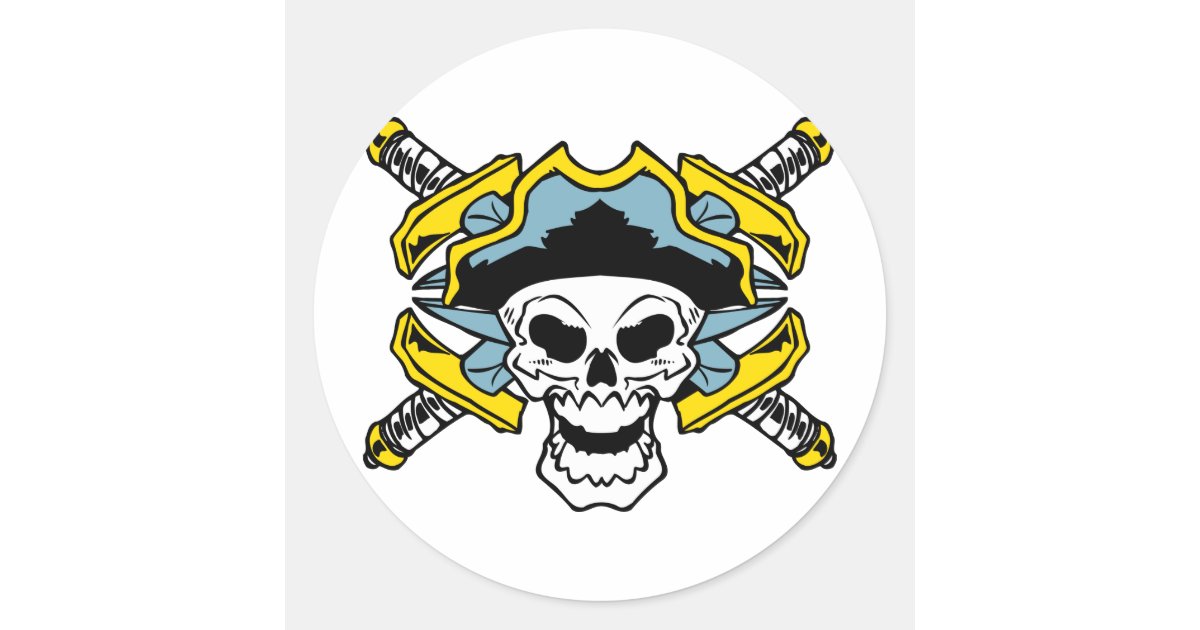 Pirate Classic Round Sticker | Zazzle
