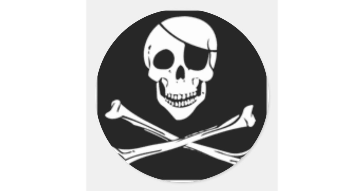 pirate classic round sticker | Zazzle
