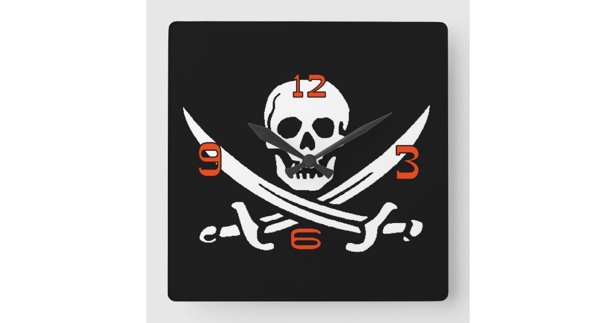 Pirate Clock | Zazzle