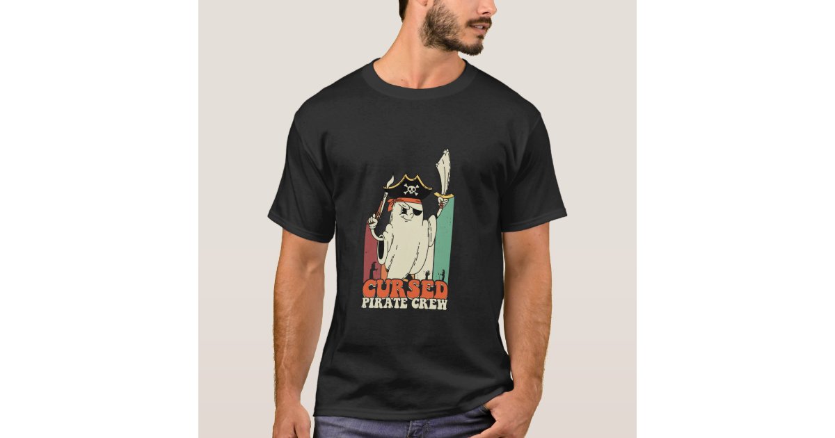 Pirate Crew Crossbones Eyepatch Buccaneer Hallowee T-Shirt | Zazzle