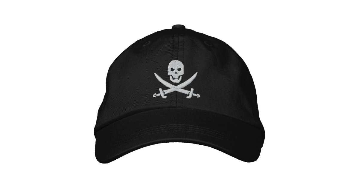 Pirate Embroidered Baseball Cap | Zazzle