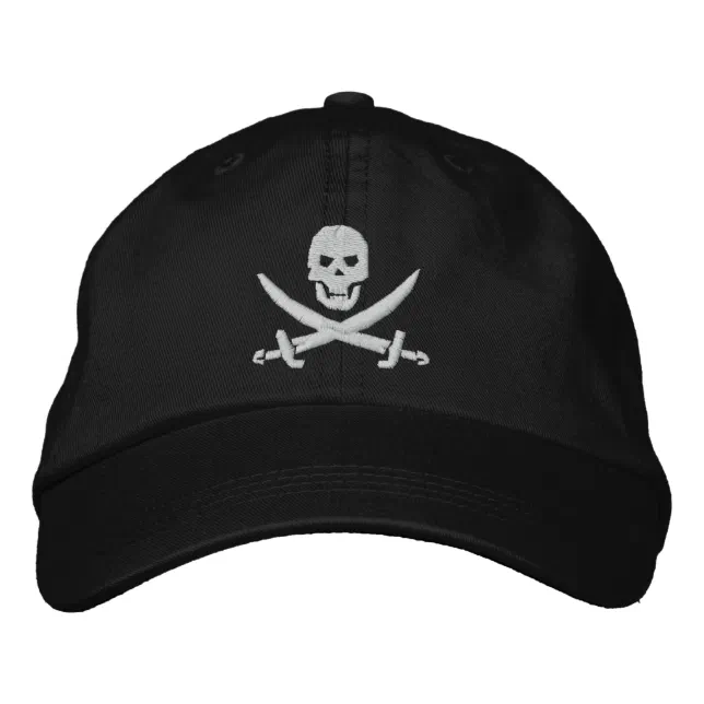 Pirate Embroidered Baseball Cap | Zazzle