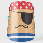 Pirate Face Bandana Eye Patch Moustache Face Shield | Zazzle