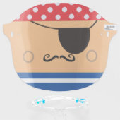 Pirate Face Bandana Eye Patch Moustache Face Shield | Zazzle